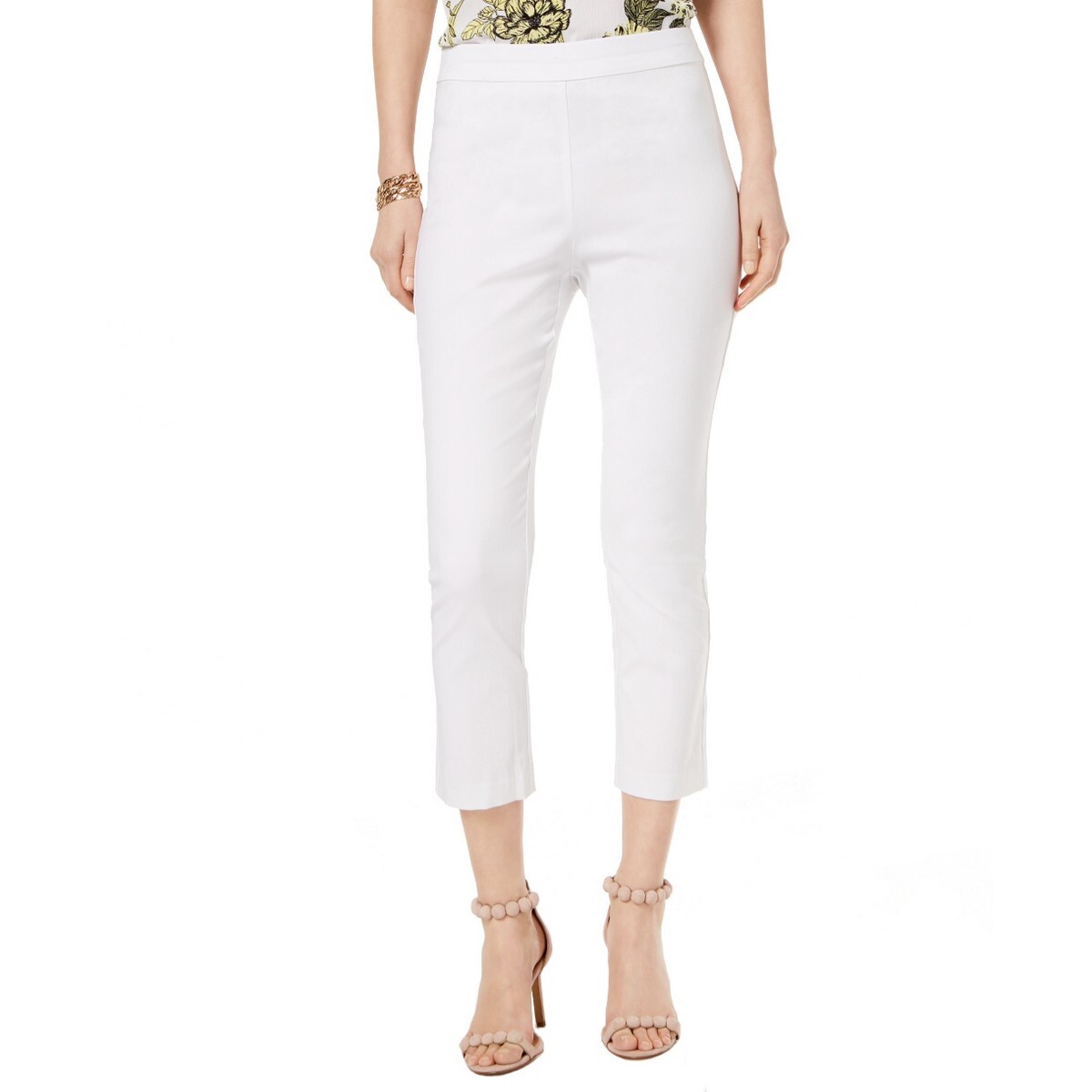 INC NEW Women's Ruched Detail Regular Fit Pull On Capris, Cropped Pants ...