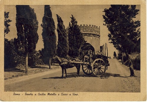CP Italie Italia Roma Rome Tomba a Cecilia Netella e Carro a vino Char ...