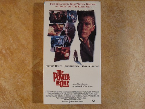 THE POWER OF ONE MORGAN FREEMAN STEPHEN DORFF VHS RARE! 1ST EDITION ...