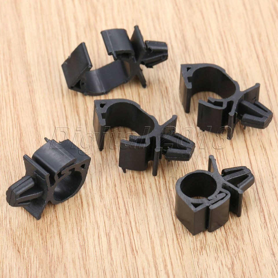 10x Auto Oil Pipe Beam Line Clips Trim Rivets Fasteners For 11mm Hole ...