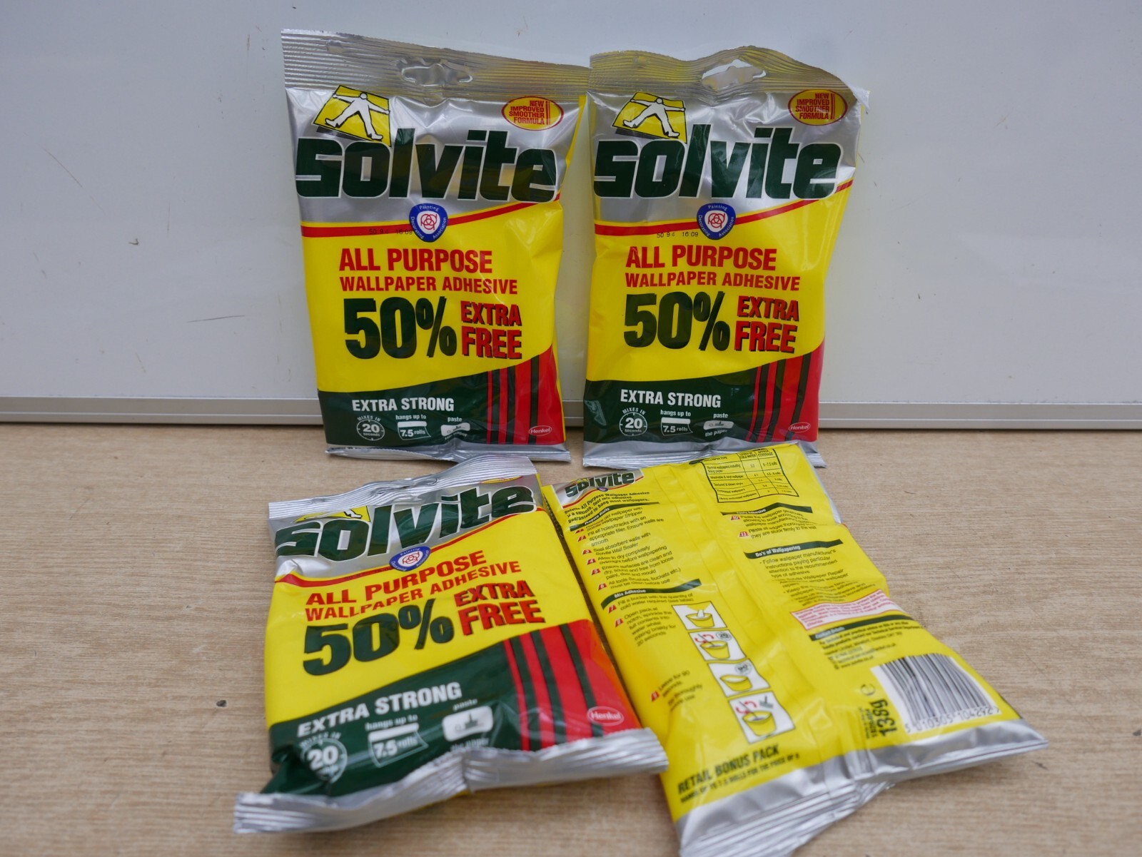 SOLVITE ALL PURPOSE WALLPAPER ADHESIVE PASTE 30 ROLL TRADE PACK | eBay UK