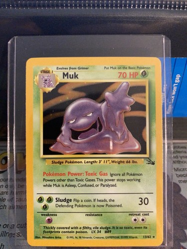 Muk Holo Fossil Set 13/62 Pokemon Card | eBay