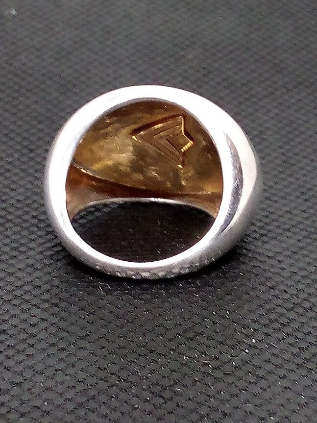 Silpada Sterling & Wood Grain Textured Bronze TIMBER Ring Size 8 NICE ...