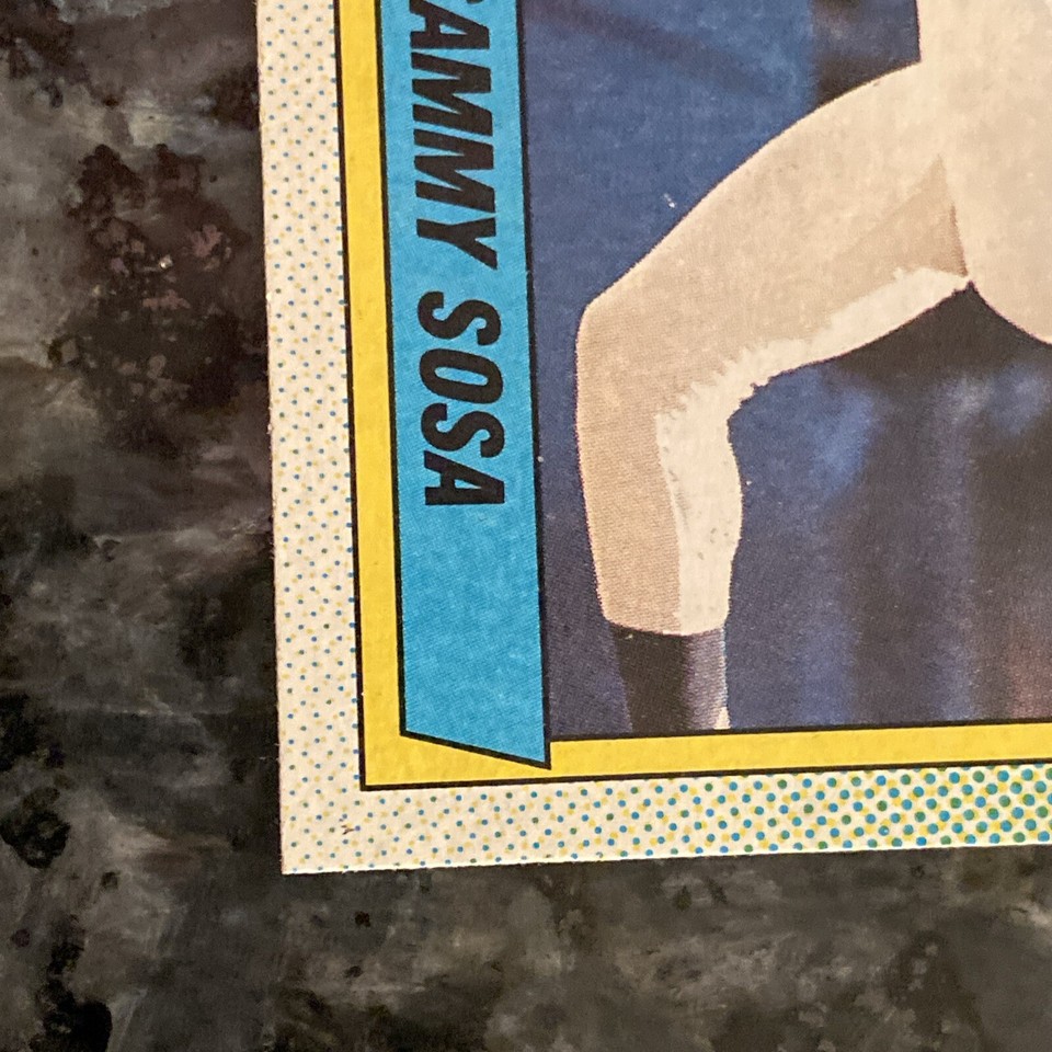 SAMMY SOSA ERROR CARD 1990 TOPPS DOB ERROR BASEBALL CARD NM/MT MISPRINT ...