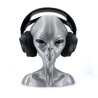 Roswell Grey Alien Headphone Stand from Zeta Reticuli - EXTRA LARGE 12 ...