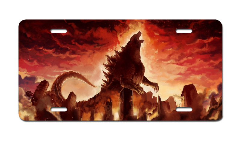 Godzilla Movie Comic HOT License Plate Auto Truck Car Tag Manga | eBay