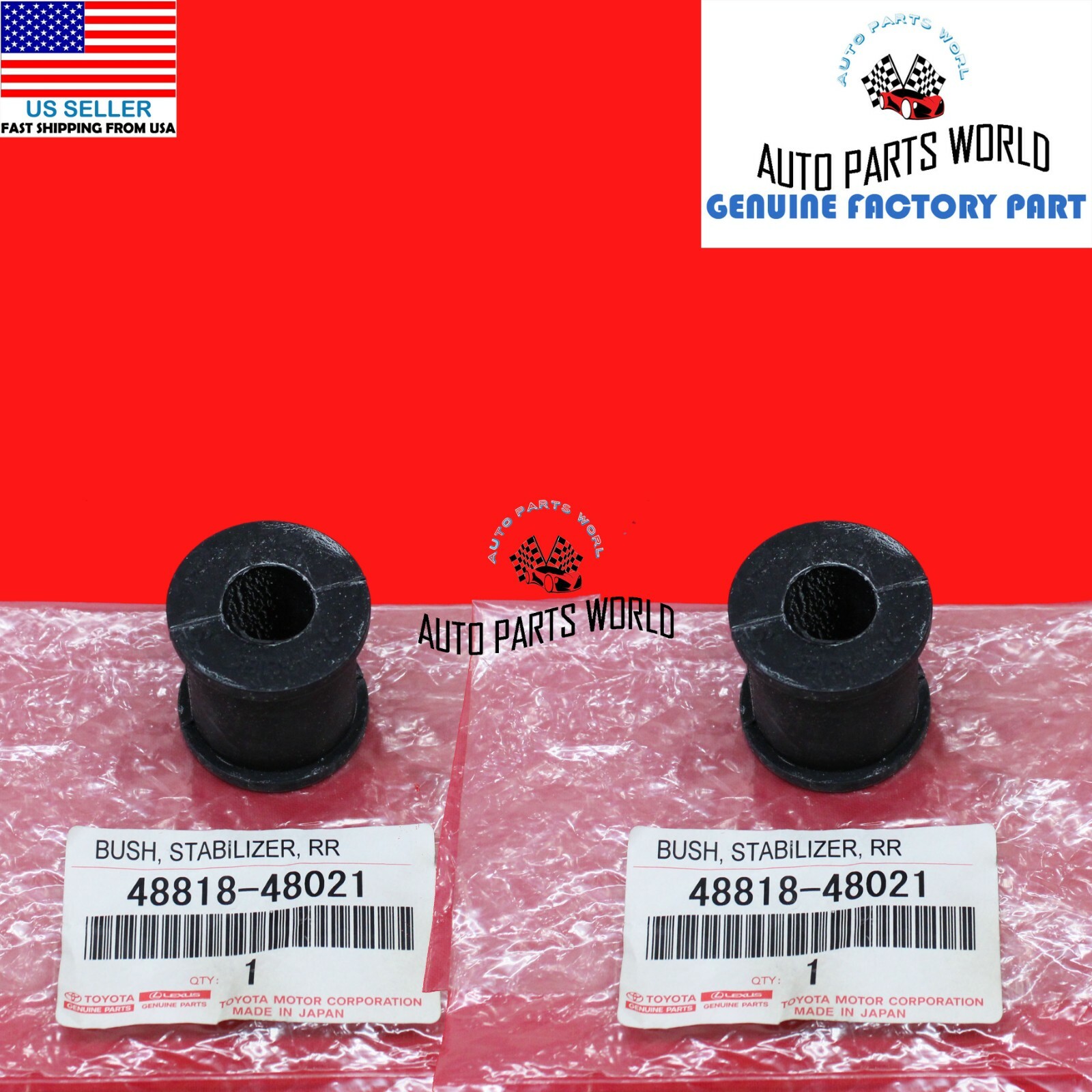 GENUINE OEM TOYOTA HIGHLANDER CAMRY RX330 REAR SWAY BAR BUSHING SET ...
