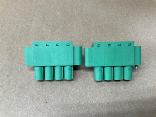 Lot Of 2 Phoenix Contact 4 Pin Plug Terminal Block Connector PA66-FR ...