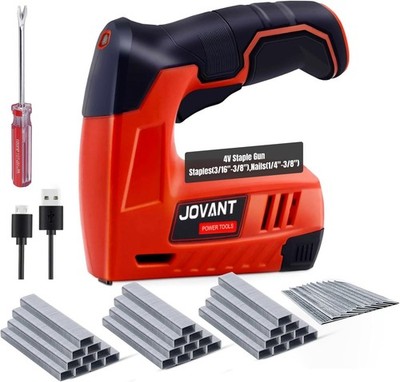 Electric Staple Gun with 3000 Staples 650 Nails, Upholstery Staple Gun ...