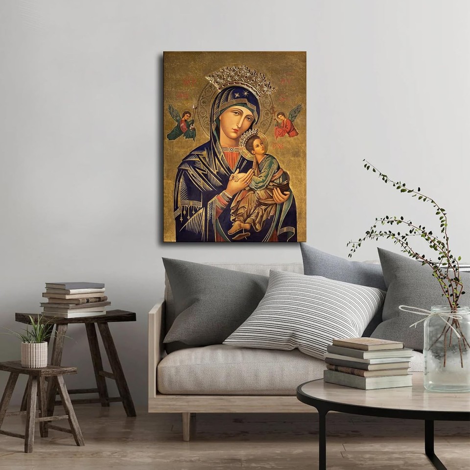 Our Lady of Perpetual Help Wall Decor Russian Orthodox Posters Canvas ...