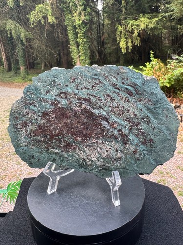 Lap Polished Hampton Butte Slab 8"x 5" Mineral Rich Green Interior ...