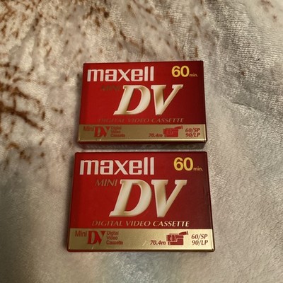 Two Maxell Mini DV Digital Video Cassette Tapes 60 minutes each new ...