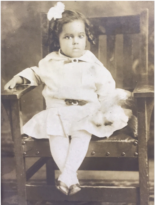 1900's ID African American Child Studio Photograph, Doll-Face Sitting ...
