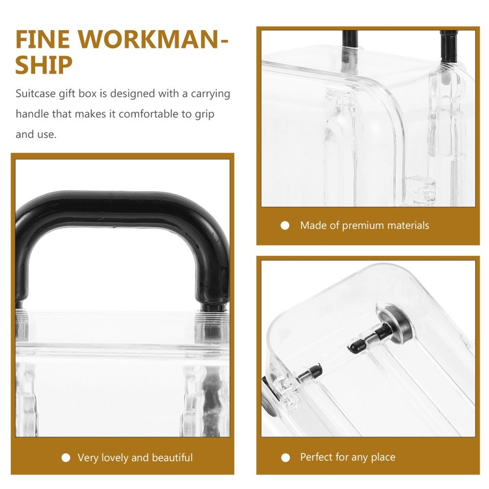 6 Pcs Mini Suit Case Suitcase Party Favor Box Little Suitcases for ...