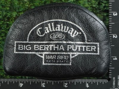 CALLAWAY BIG BERTHA WARBIRD MID MALLET PUTTER SOCK HEADCOVER BLACK ...