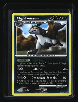 Pokemon MIGHTYENA 54/127 Reverse Holo (2009 Platinum) LP/Light Play | eBay