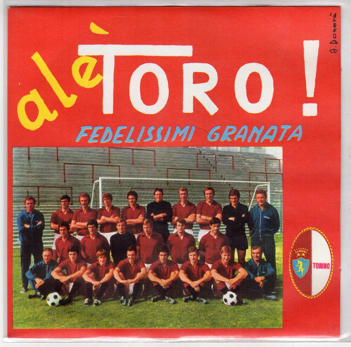 disco 45 GIRI ALE' TORO - FEDELISSIMI GRANATA | eBay