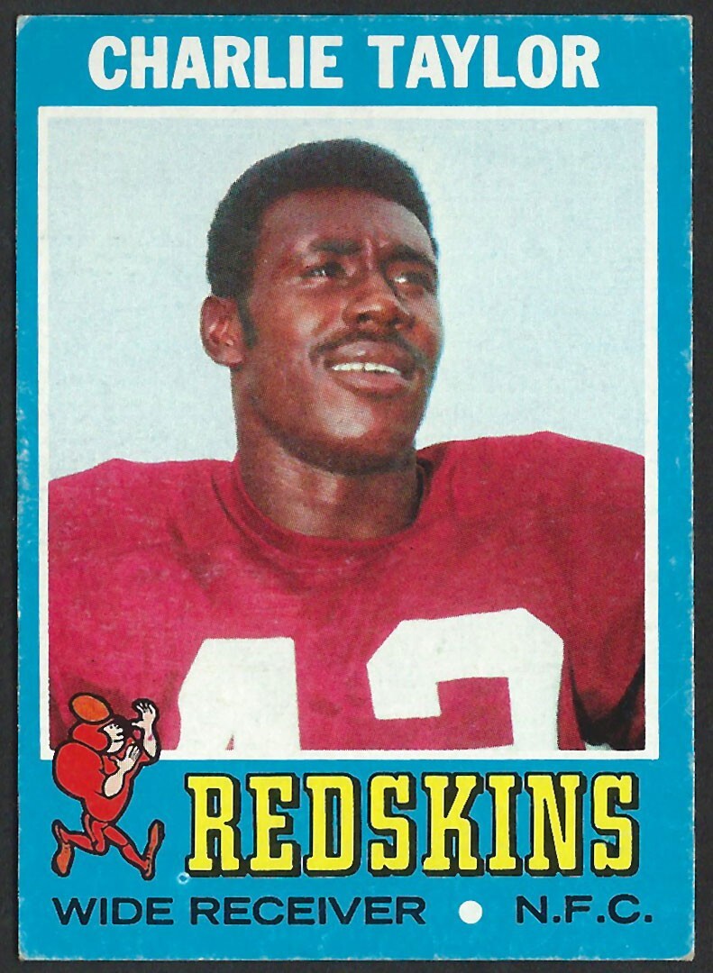 1971 Topps #26 CHARLIE TAYLOR Washington Redskins HALL OF FAME CLASS ...