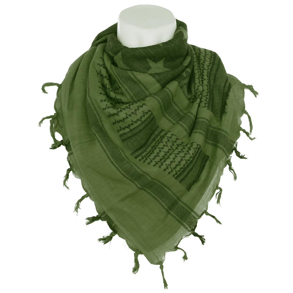 PLO Foulard Scarf Palestinese Shemagh US Stars OD Oliva Camo Scarf ...