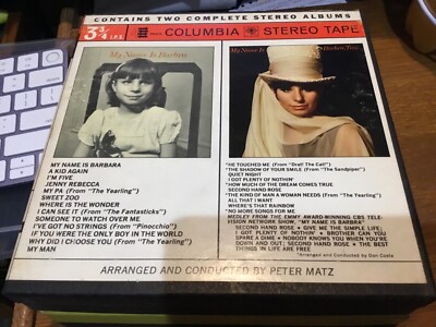 REEL TO REEL BARBARA STREISAND MY NAME IS BARBARA ONE & TWO NOT TESTED ...