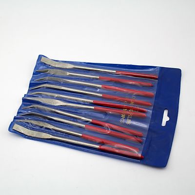 10Pcs 7" inch 180mm x5mm Diamond Coated Riffler File Files Set Jewelry ...