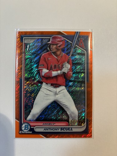 Anthony Scull 2024 Bowman 1st Orange Shimmer Chrome Refractor /25 | eBay