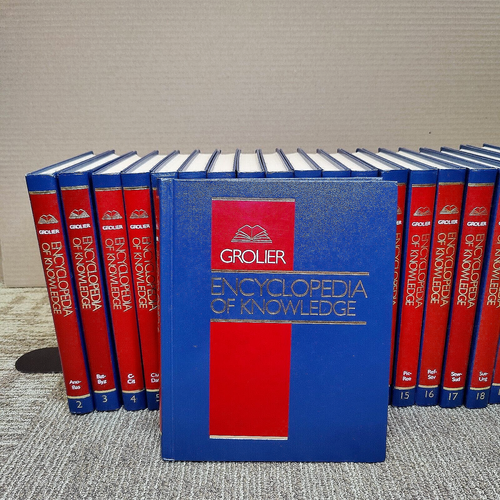GROLIER ENCYCLOPEDIA OF KNOWLEDGE 1991 Full Set 20 Volumes Abridged ...