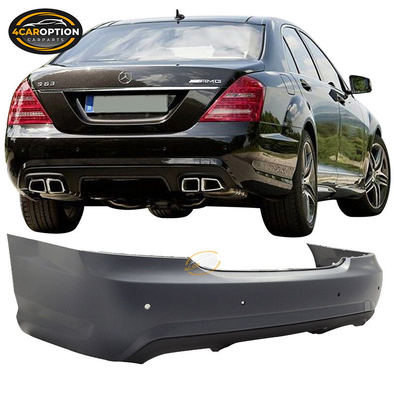 Fits 07-13 Benz W221 S-Class Rear Bumper Conversion Diffuser With PDC ...