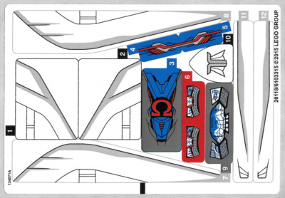 NEW LEGO - Sticker - Super Heroes - DC - Darkseid Invasion - set 76028 ...