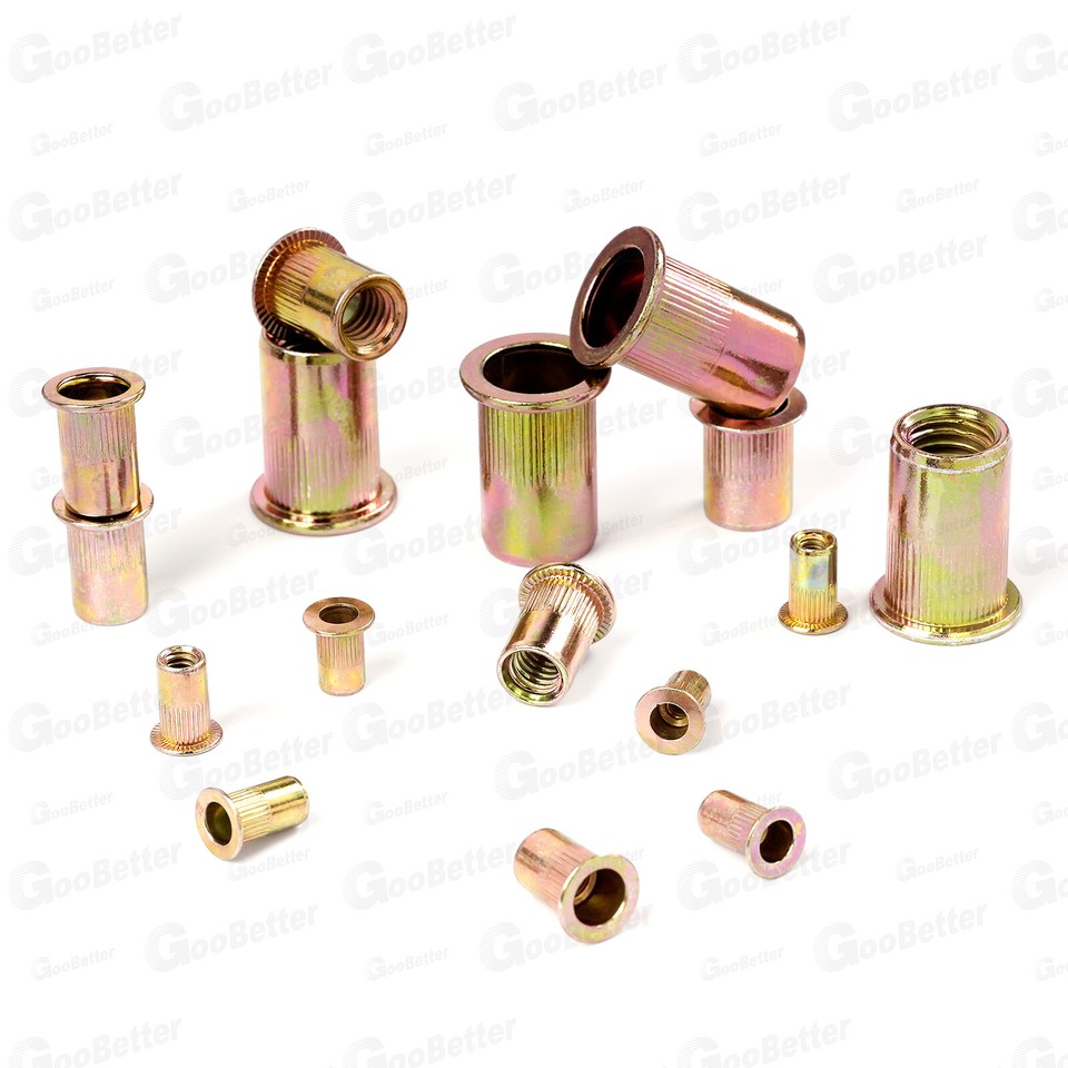 860x Rivet Nuts Kit Carbon Steel Rivet Nut Insert Nutsert Assortment ...