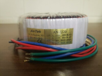 AN-2220 200VA, 20V@5a + 20V@5A Toroidal Power Transformer | eBay