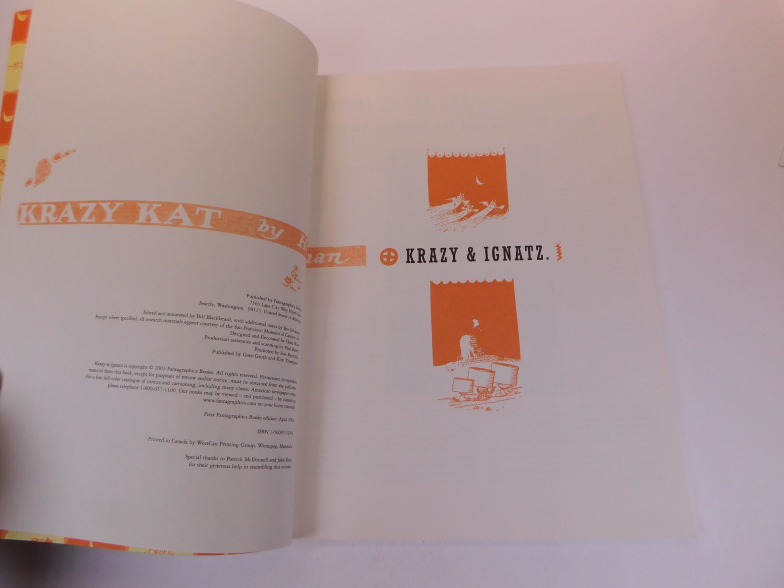 Krazy & Ignatz: Complete Sundays 1929-1930 NM George Herriman 1st Print ...