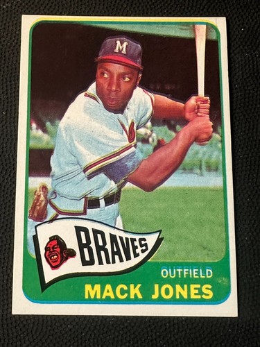 Mack Jones 1965 Topps Baseball Error Offset Colors Blur Yellow Top #241 ...