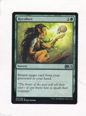 Magic: MTG: M2019: Recollect **Foil** | eBay
