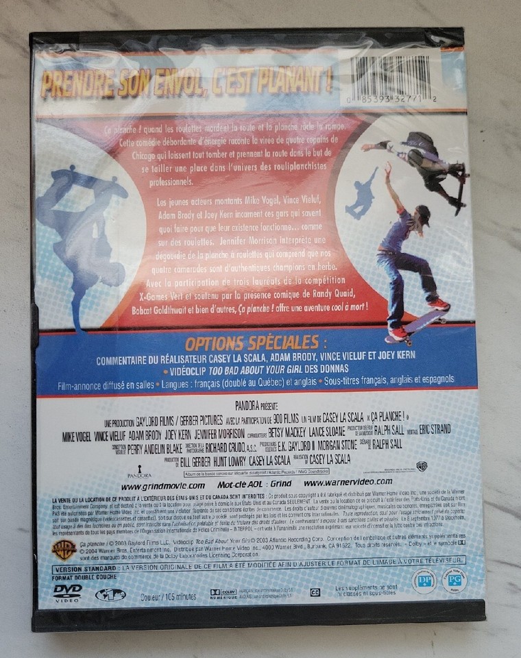 Grind DVD Ca Planche 2003 French Canadian Version RARE Movie Bam ...