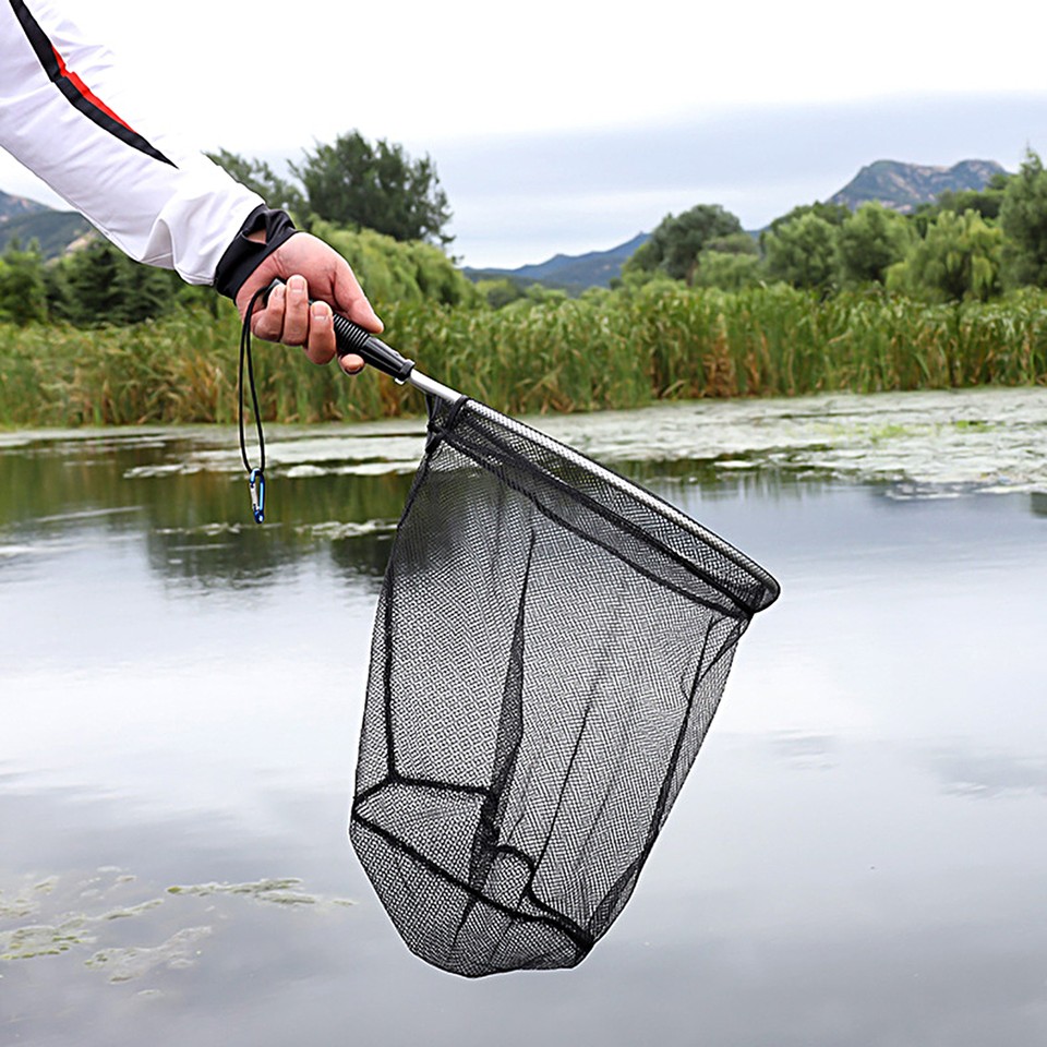 Fishing Dip Net Non-slip Catch Fish Handle Round Fishing Brail with ...