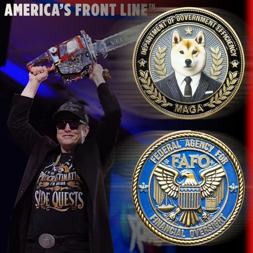 EL18-8 FAFO President Donald Trump MAGA Elon Musk Challenge Coin for ...