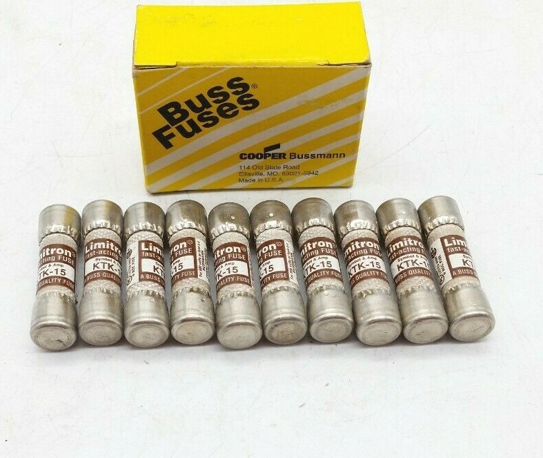 Bussmann KTK-15 Limitron Fuse - Box of 10 | eBay