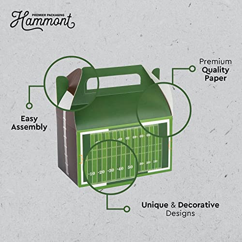 Super Bowl Party Favors Boxes – 10 Pack,Easy Assemble Football Themed ...