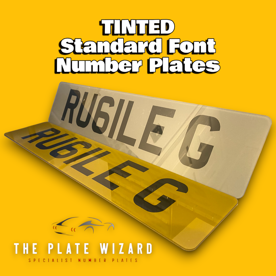 TINTED Standard Font Number Plates | eBay UK