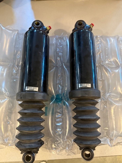 Harley Davidson OEM FLHR/FLHP/FLHT Touring Rear Shocks 54565-97C | eBay