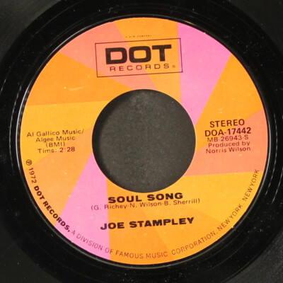 JOE STAMPLEY: soul song / not too long ago DOT 7" Single 45 RPM | eBay