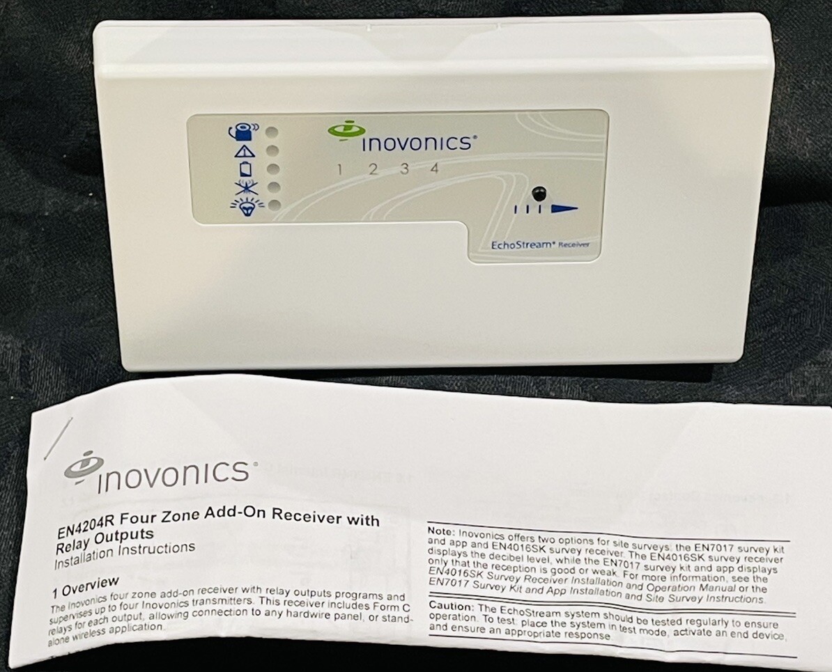 Inovonics EN4204R Add-on Receiver With Relays - Beige for sale online ...