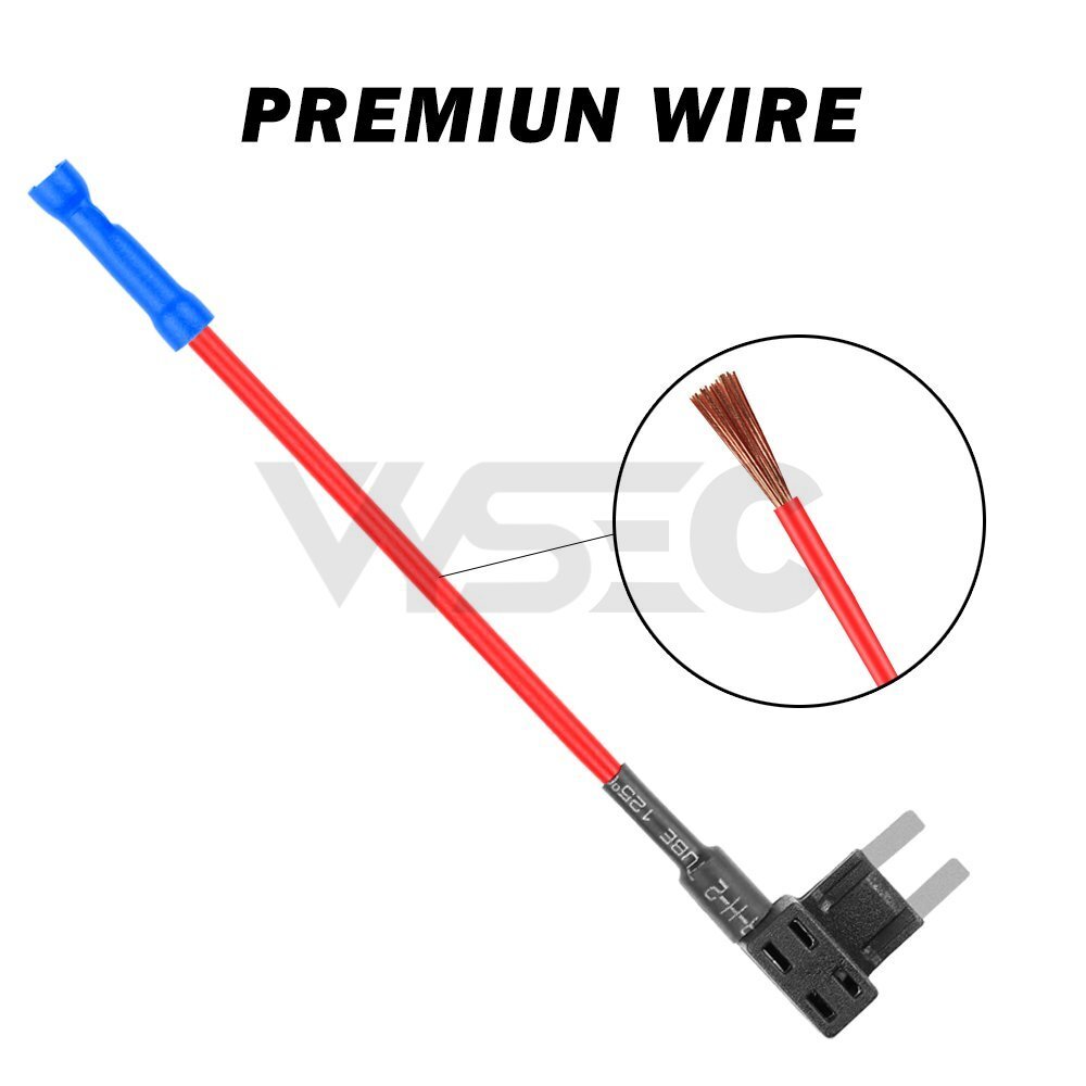 10SET Add A Circuit Piggy Back Fuse Tap Mini 10A Blade Fuse Holder ATM ...