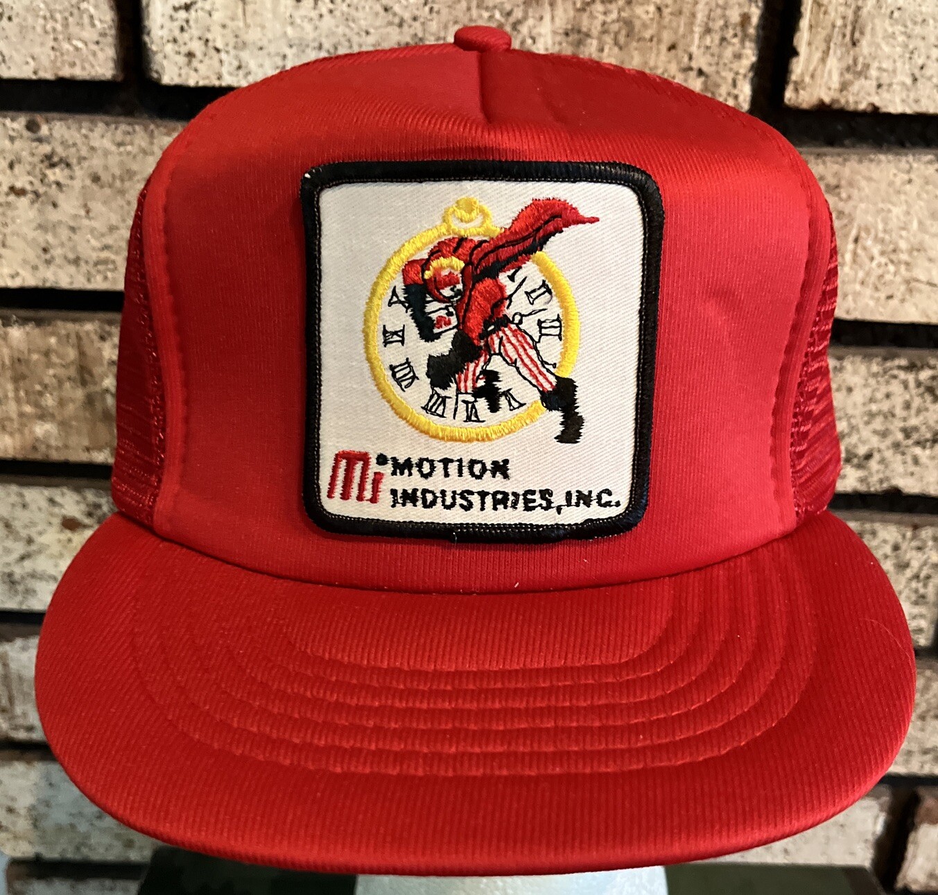 Motion Industries Mesh & Foam SnapBack Embroidered Logo Patch hat cap ...