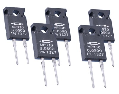 5 Caddock Thick Film Precision Current Sense Resistors 0.05 Ohms 30W 1% ...