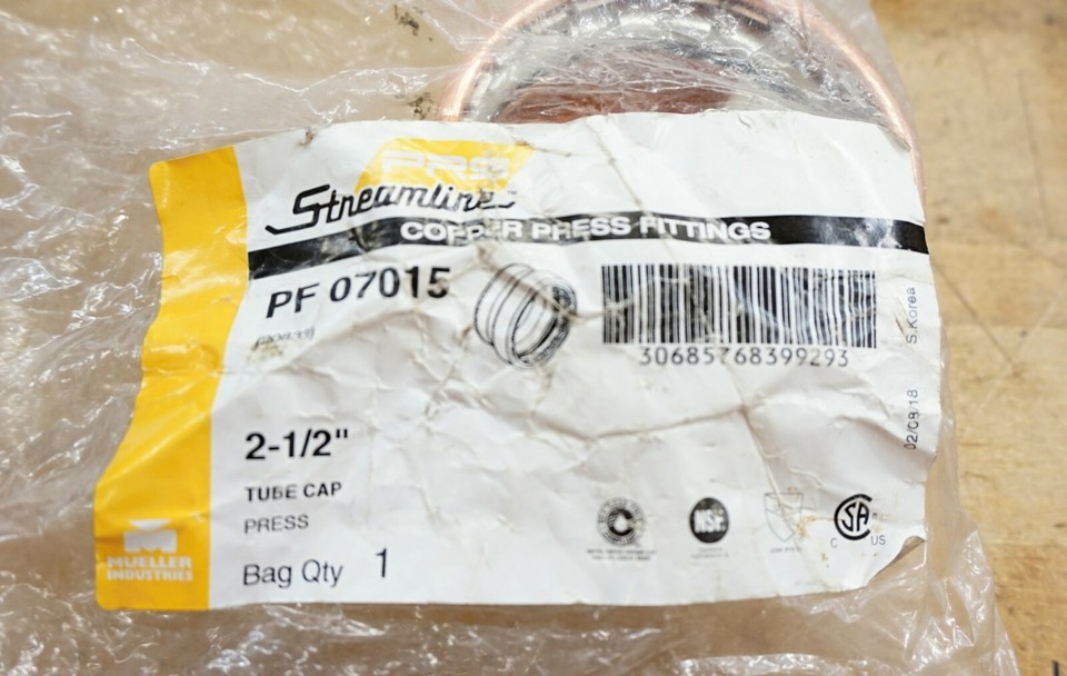 STREAMLINE TUBE CAP 2-1/2" PF 07015 (20833) NEW FREE SHIPPING | eBay