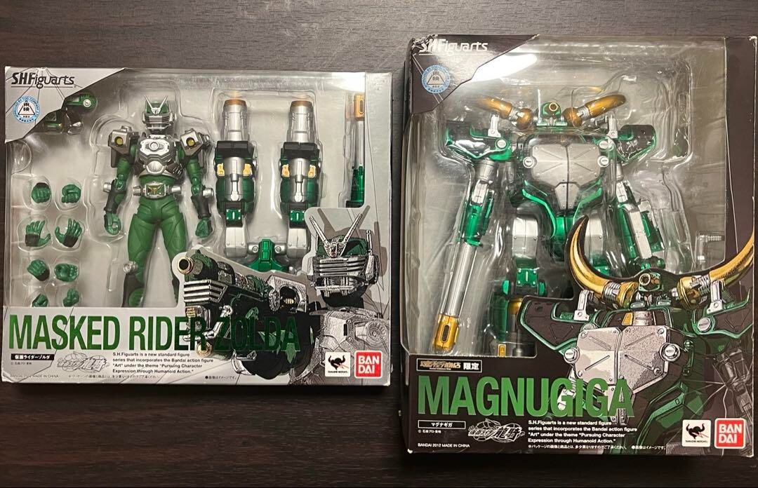 SH Figuarts Bandai Set Masked Kamen Rider Ryuki ZOLDA & MAGNUGIGA ...