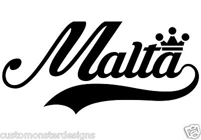 Malta Sticker... Vinyl Wall Art Quote Decor Words Decals Sticker | eBay