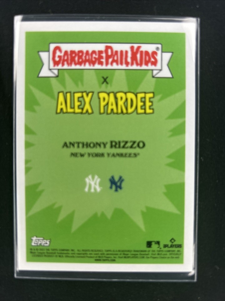 2022 Topps MLB x GPK S2 Alex Pardee Anthony Rizzo RIPPIN’ RIZZO 14a | eBay